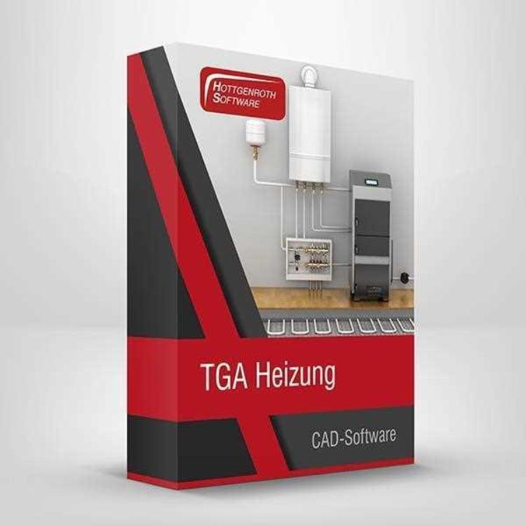 TGA Heizung 3D PLUS: Auslegung von Heizkörpern und Fußbodenheizung, Hottgenroth Software AG